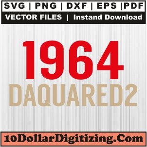 1964 Dsquared Logo Svg | Dsquared Png Vector