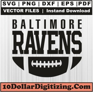 Baltimore Ravens Ball Svg | Football Team Logo Png Vector
