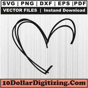 Valentine Heart Cut Svg | Heart Love Png Vector